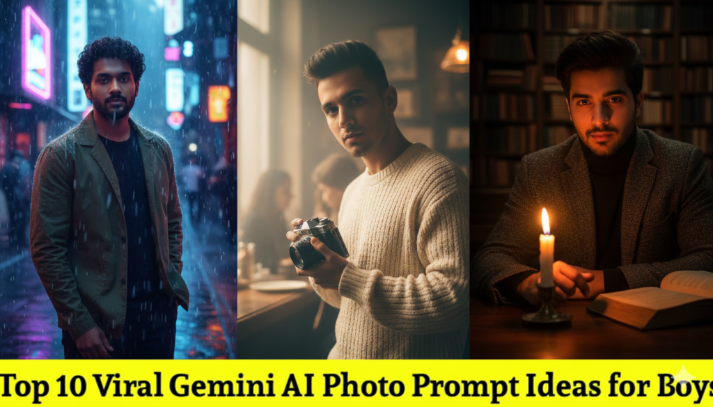 Top 10 Viral Gemini AI Photo Prompt Ideas for Boys (Copy-Paste)