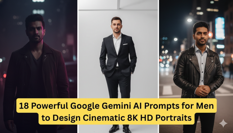 18 Powerful Google Gemini AI Prompts for Men to Design